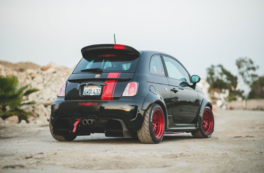 Rear Extensionwings 500 Abarth Heckspoiler Erweiterung Abarth 500 ...