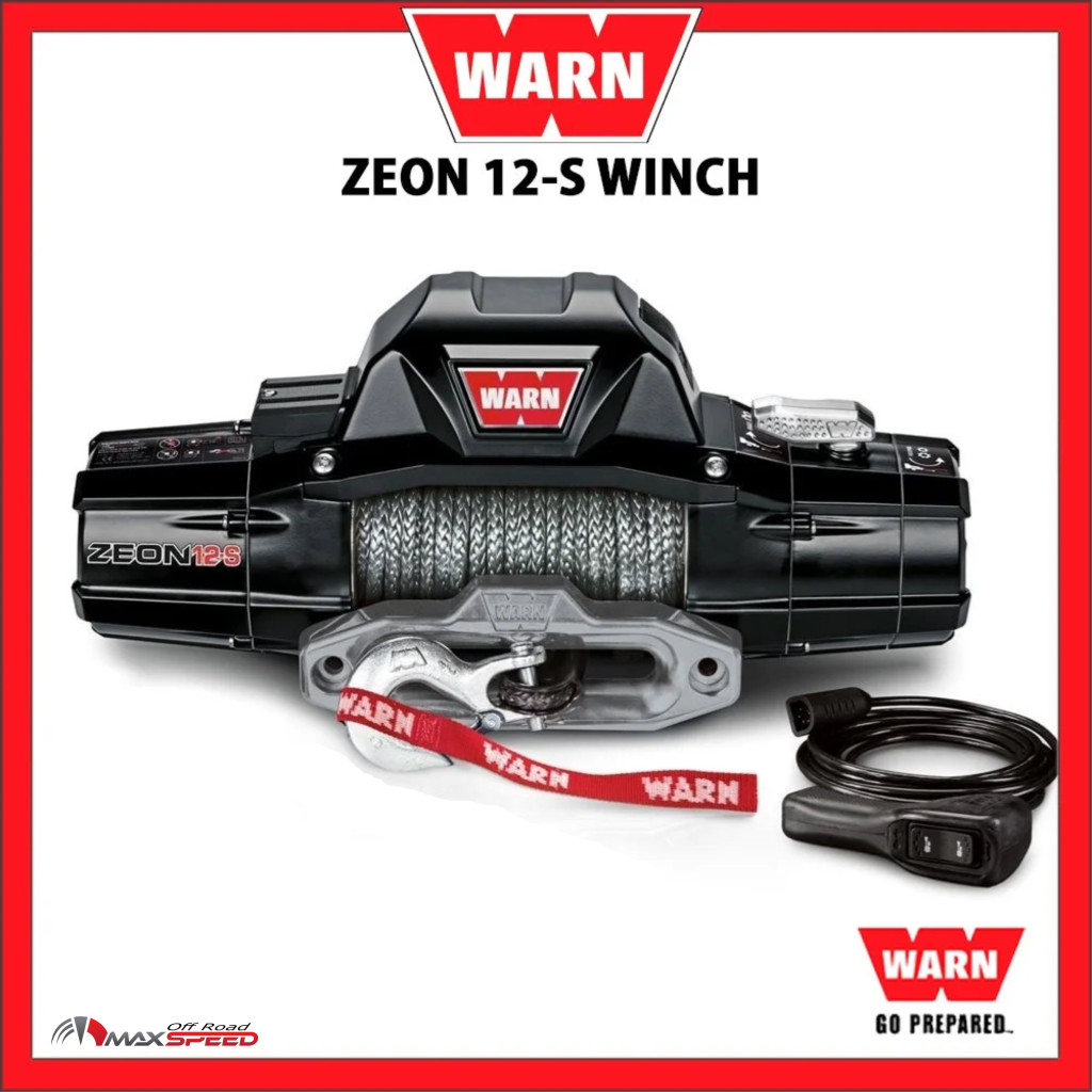 WARN WINCH Zeon 12-S 12,000lb Synthetic Rope maxspeed motorsport.ch ...